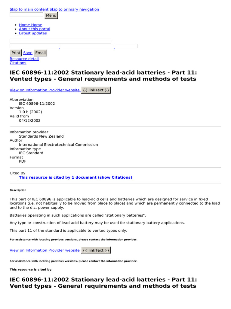 Iec 60896 112002 8582 | PDF | International Electrotechnical Commission