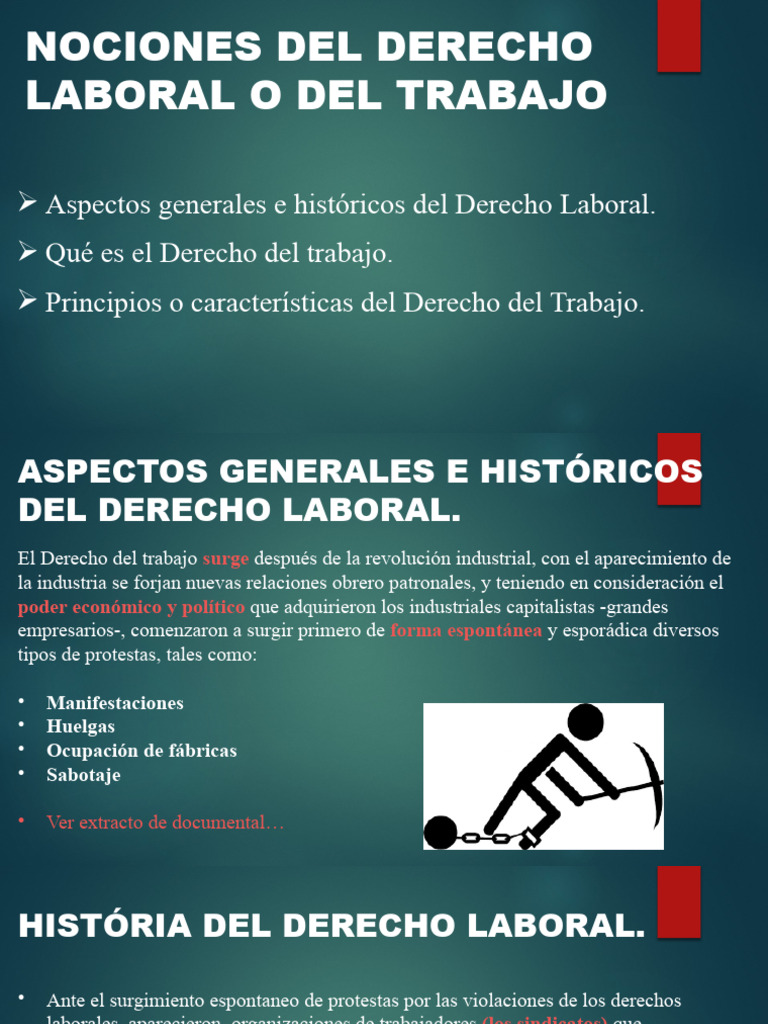 Aspectos Fundamentales Del Derecho Laboral | PDF | Derecho laboral | Economias