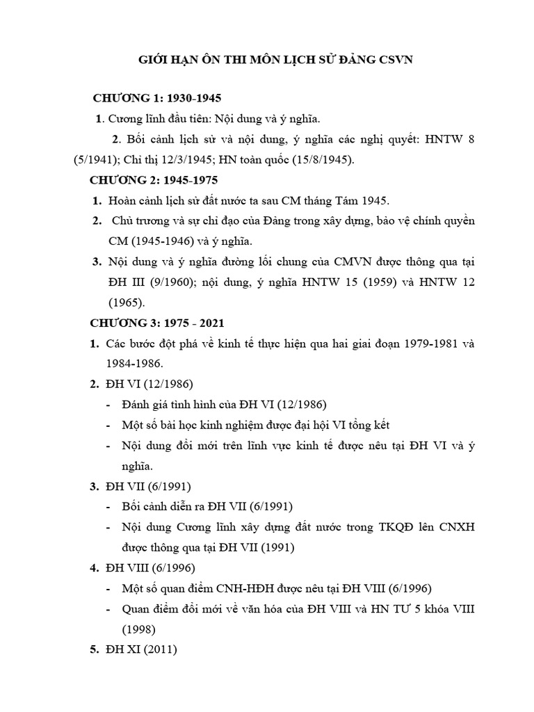 Gi I H N Ôn Thi LSĐ | PDF