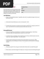 AcqDemo Self-Assessment Writing Guide | PDF | Performance Appraisal | Goal