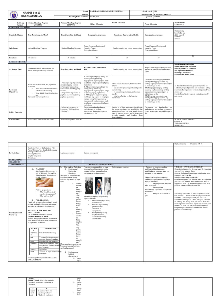 CATCH-UP-FRIDAY-FEB-2- FINAL | PDF | Learning | Human Communication