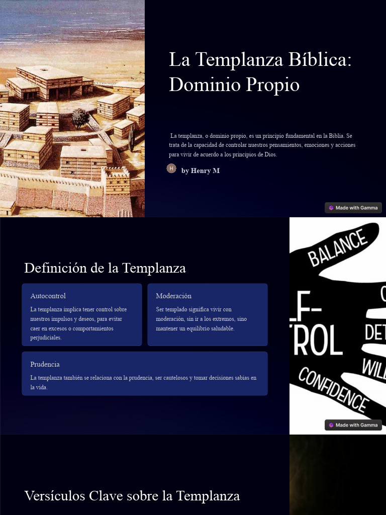 La Templanza Biblica Dominio Propio | PDF | Creencia religiosa y doctrina