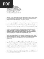 Shylock's Revenge Speech Analysis | PDF | The Merchant Of Venice | Shylock