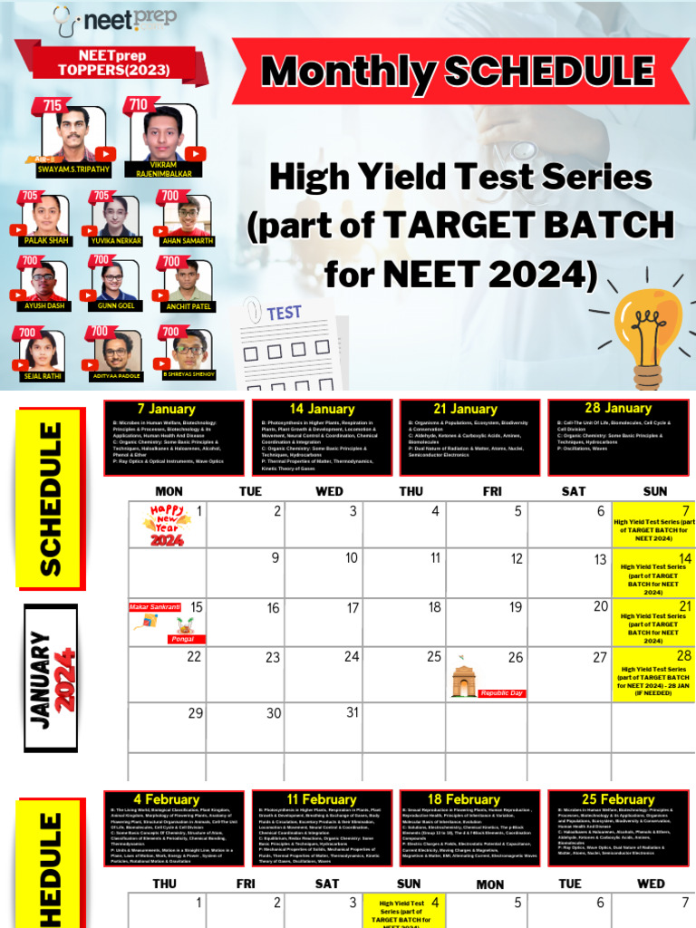 120 DAY Timetable for NEET 2024 | PDF | Electromagnetic Radiation | Matter