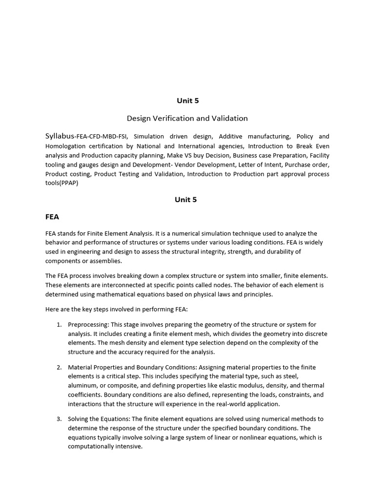 PDD Unit 5 | PDF | 3 D Printing | Simulation