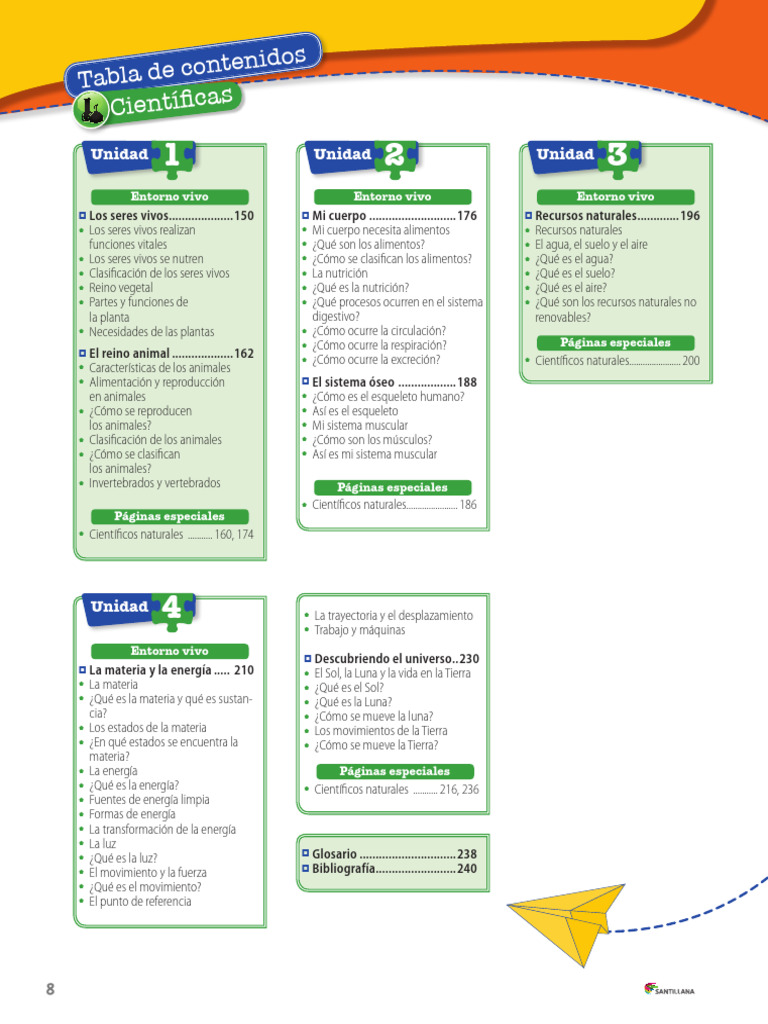 TABLA CIENCIA Y SERES VIVOS | PDF | Esqueleto | Plantas