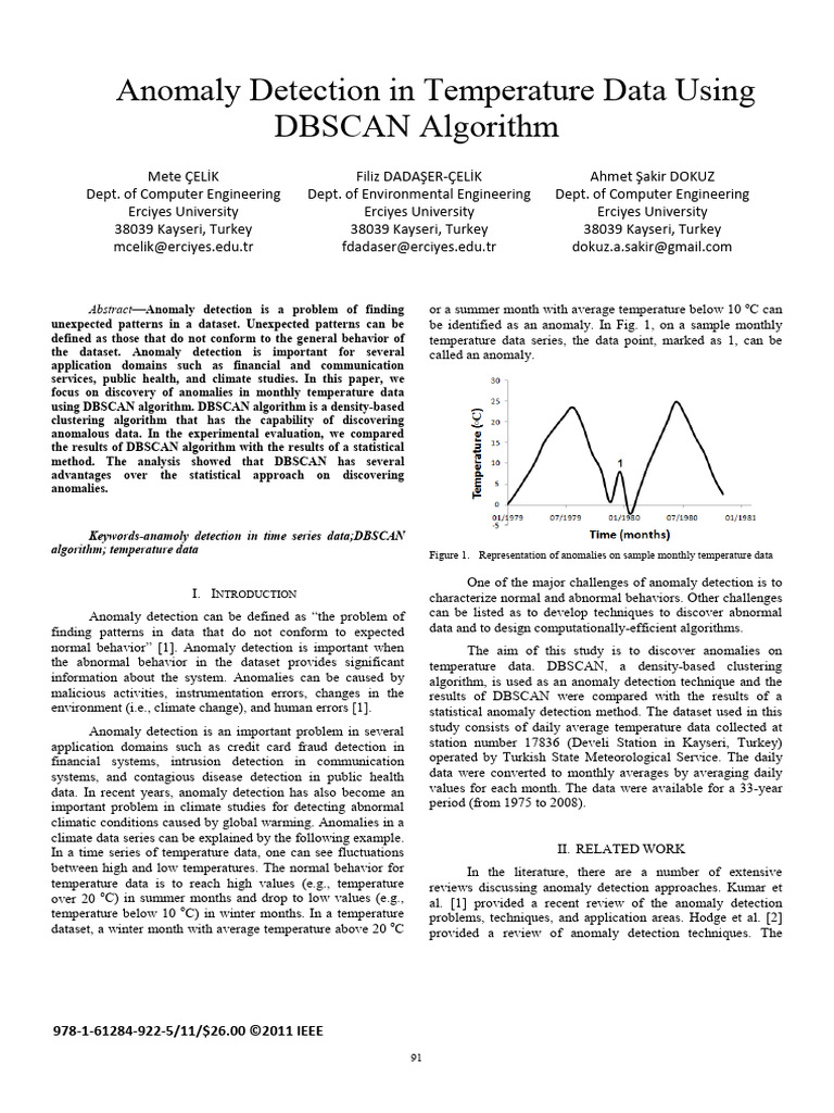 Anomaly Detection Pdf Cluster Analysis Outlier