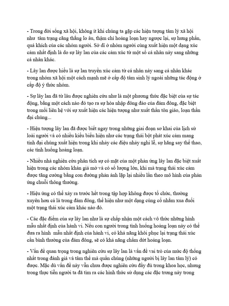 Quy luật lây lan tâm lý | PDF
