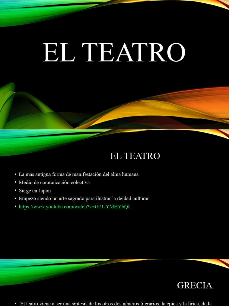 El teatro | PDF | Teatro | Comedia