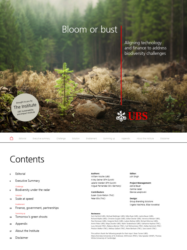 Bloom or Bust White Paper | PDF | Sustainability | Biodiversity