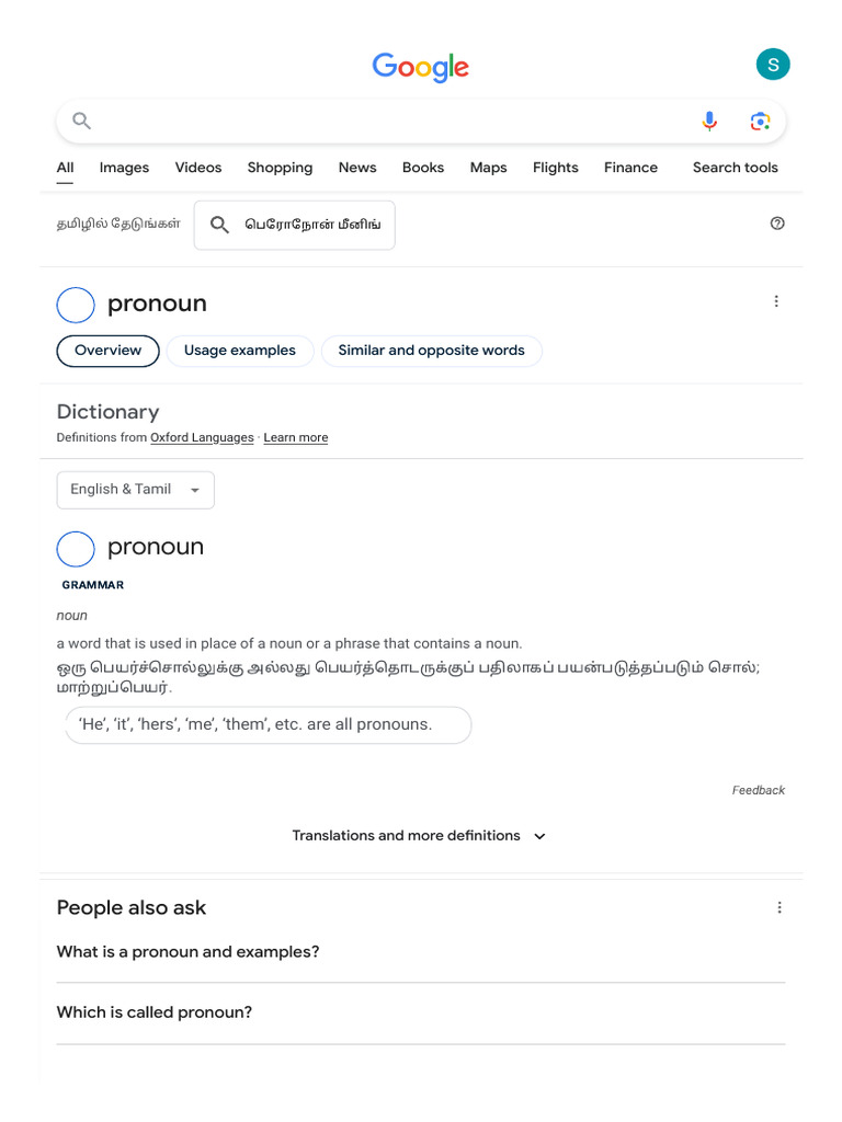 pronoun meaning - Google Search | PDF | Pronoun | Noun