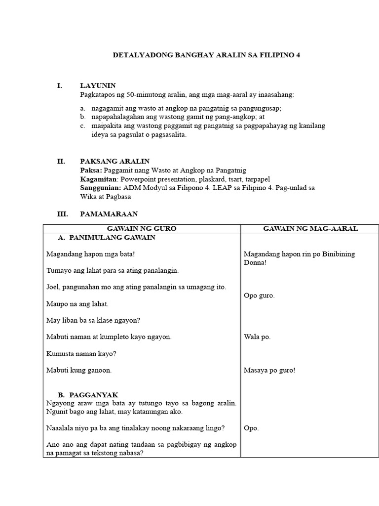 W2 DLP Filipino 4 | PDF