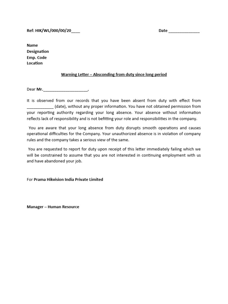 Absconding Letter Format Abscond. #abscond #newword #vocabulary #fyp