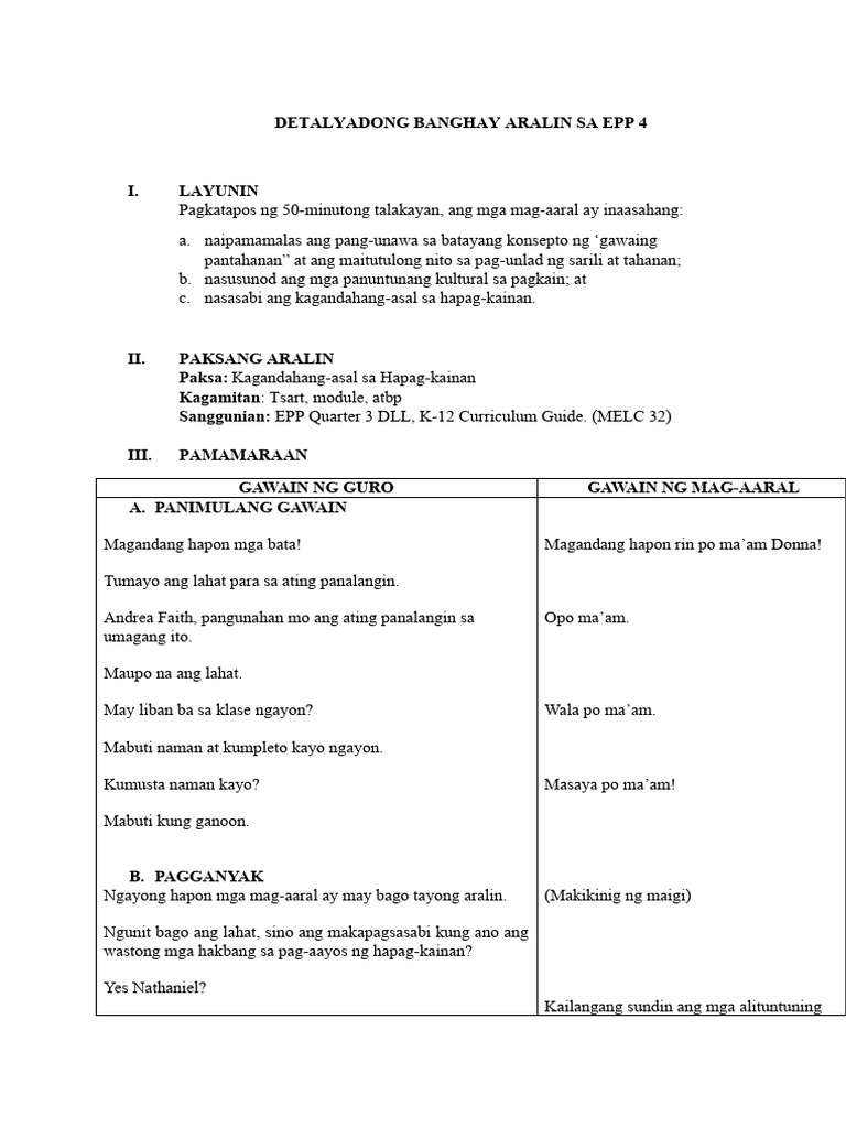 W2 DLP EPP Day 4 | PDF