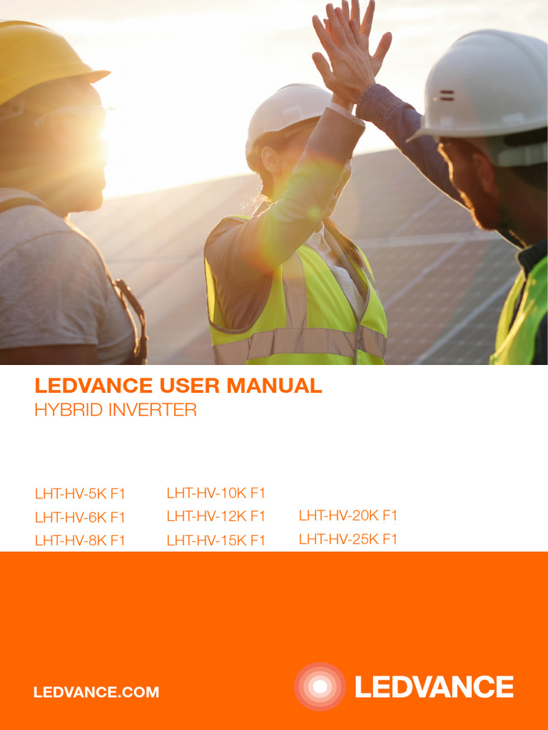 Asset-13178550 Three Phased Hybrid Inverter 5-25k f1 User Manual | PDF ...