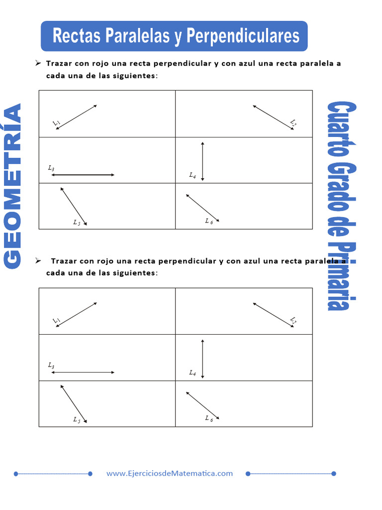 Ejercicios De Paralelas Y Perpendiculares Ayuda Para Tu Tarea De