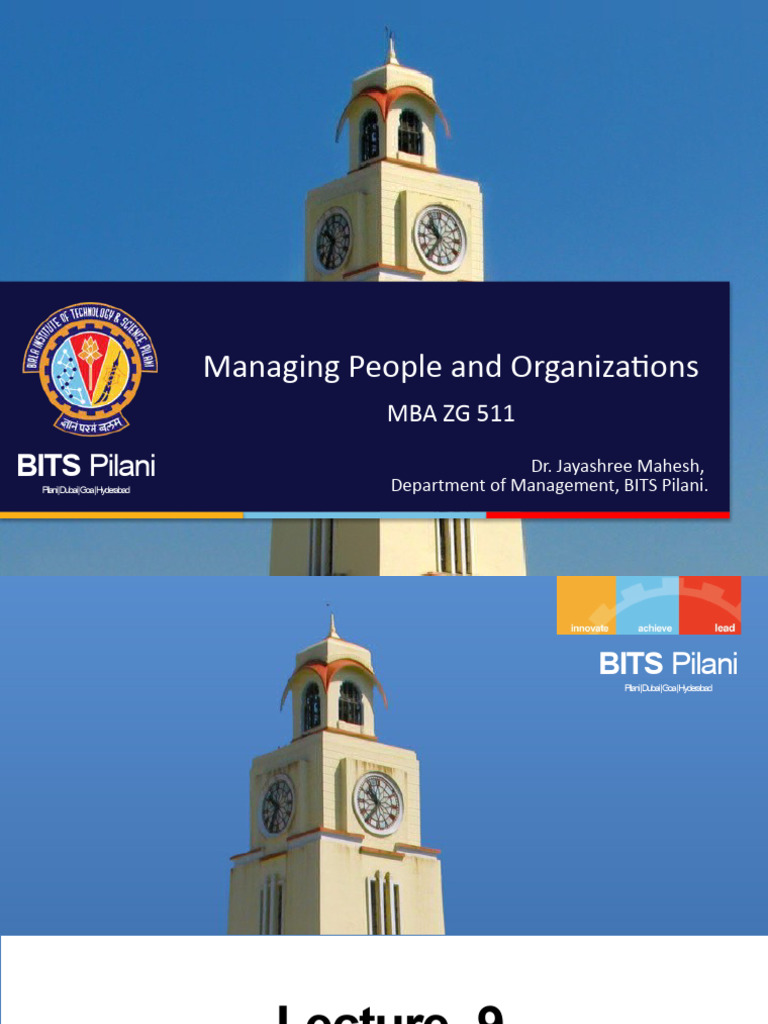 2023 MBAZG511 - Lecture 9 Part 1 Organization Structure | PDF | Job ...