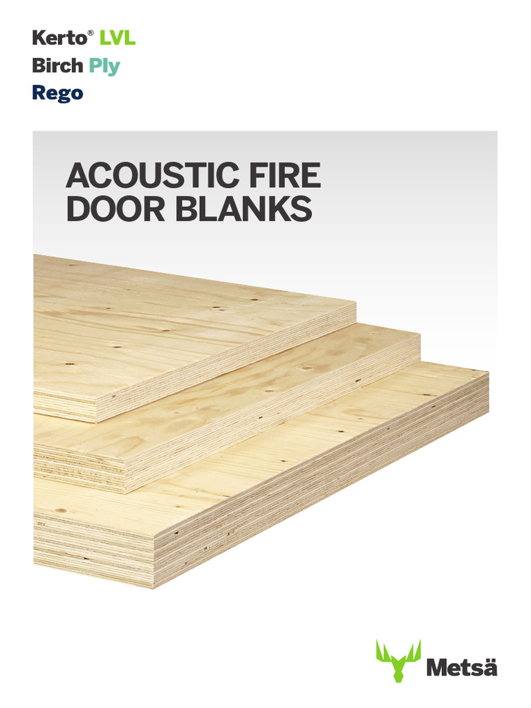 Acoustic Fire Door Blanks Overview | PDF | Plywood | Materials