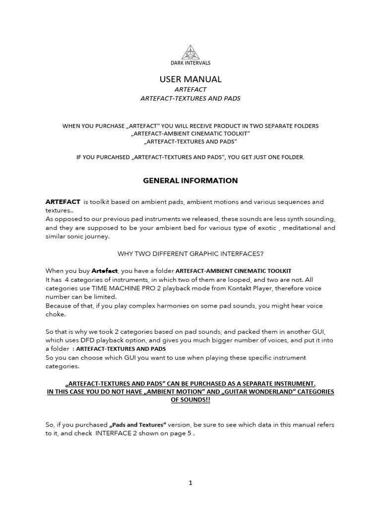 Artefact Manual | PDF | Graphical User Interfaces | Computing