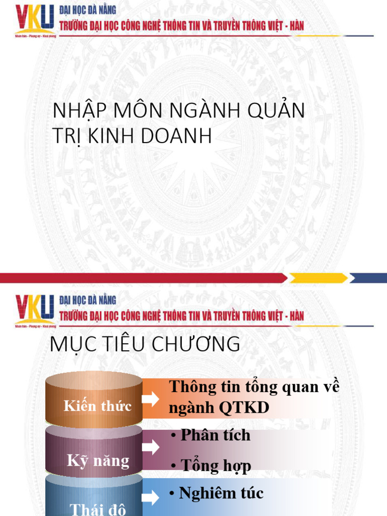 Chuyen de 1.nhap Mon Nganh QTKD | PDF
