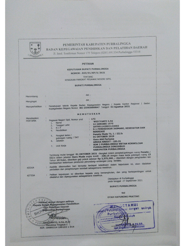SK Mutasi | PDF