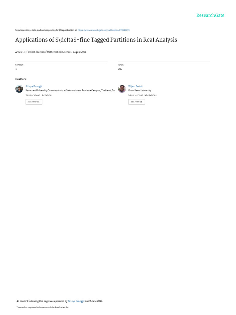 Application | PDF | Real Analysis | Mathematics