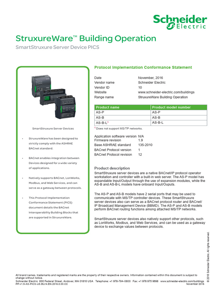 PP v1 9 AS PICS US SmartX Controller AS P and AS B PICS | PDF ...