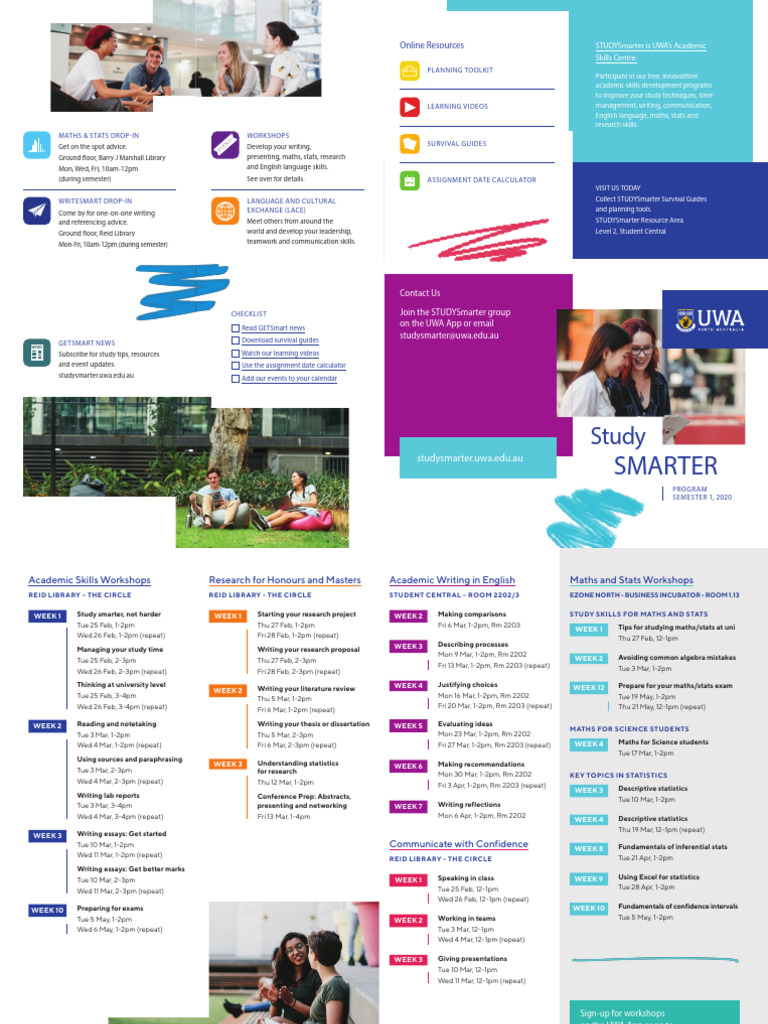 UWA StudySmarter Academic Skills Programs | PDF | Human Communication | Science