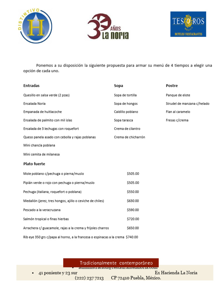 Menus 2023 | PDF | Cocina occidental | Cocina de las Americas