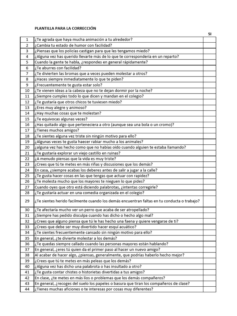 EPQ-J - Formato en Excel | PDF | Hogar, jardinería y bricolaje ...