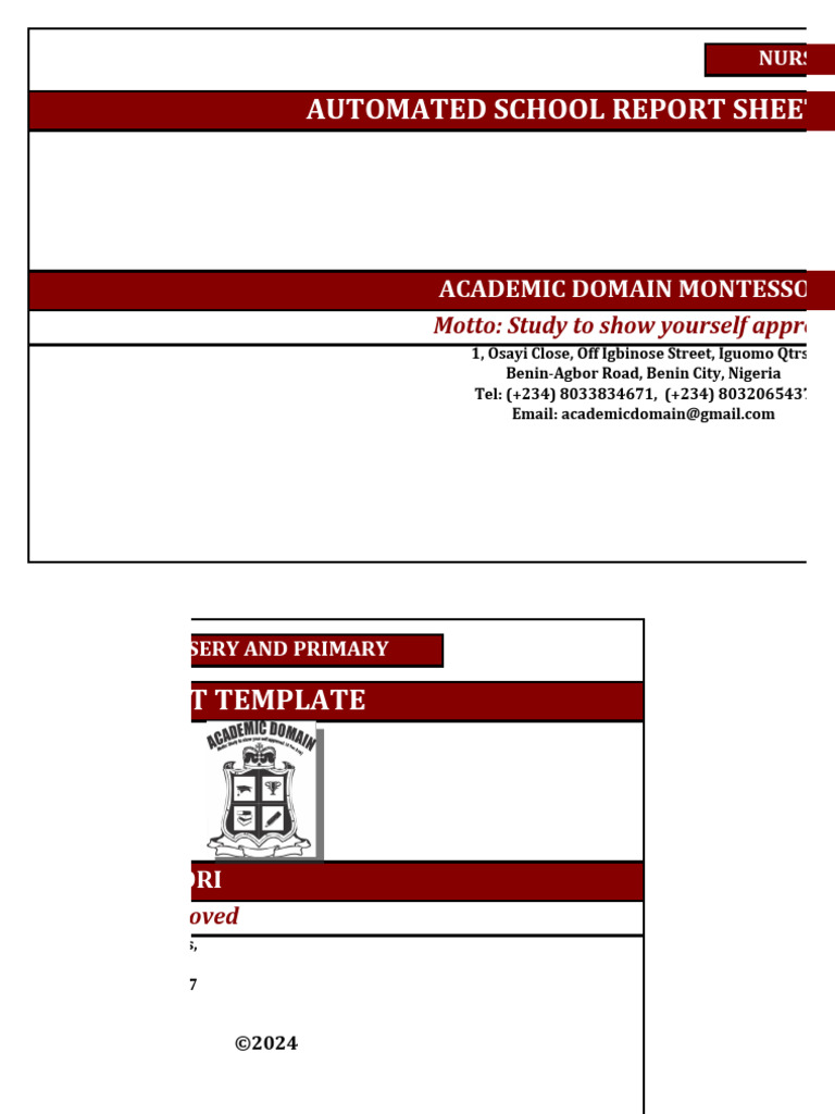 Adm Result Template | PDF | Educational Stages | Schools