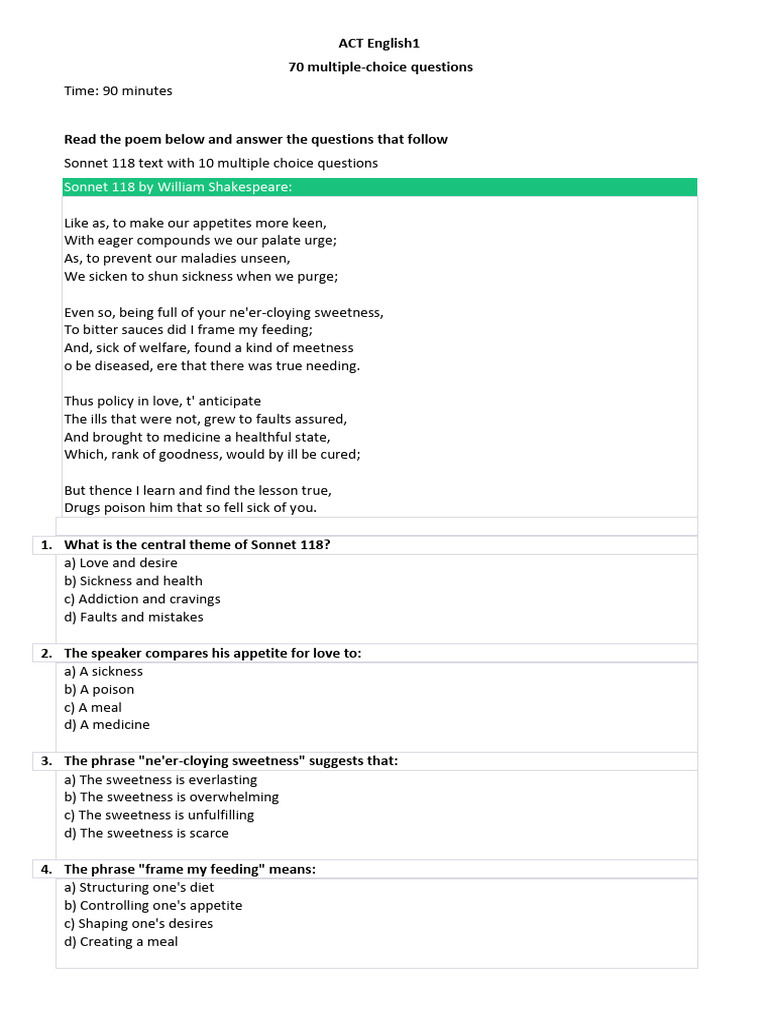 Mock 1 | PDF | Punctuation | Macbeth