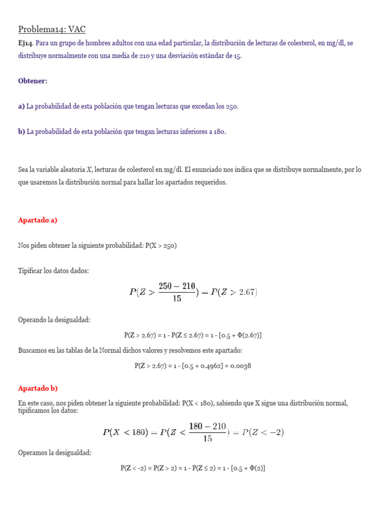 Probabilidad Ejemplo | PDF | Distribución normal | Teoría estadística