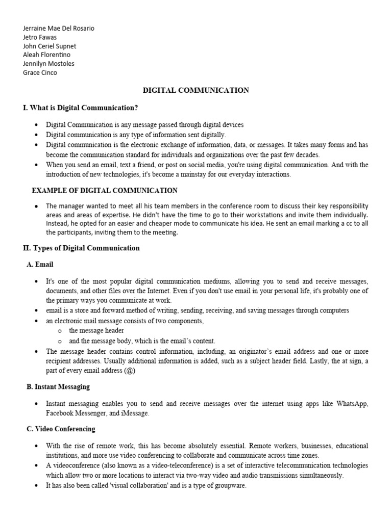 Digital Communication | PDF | Videotelephony | Internet