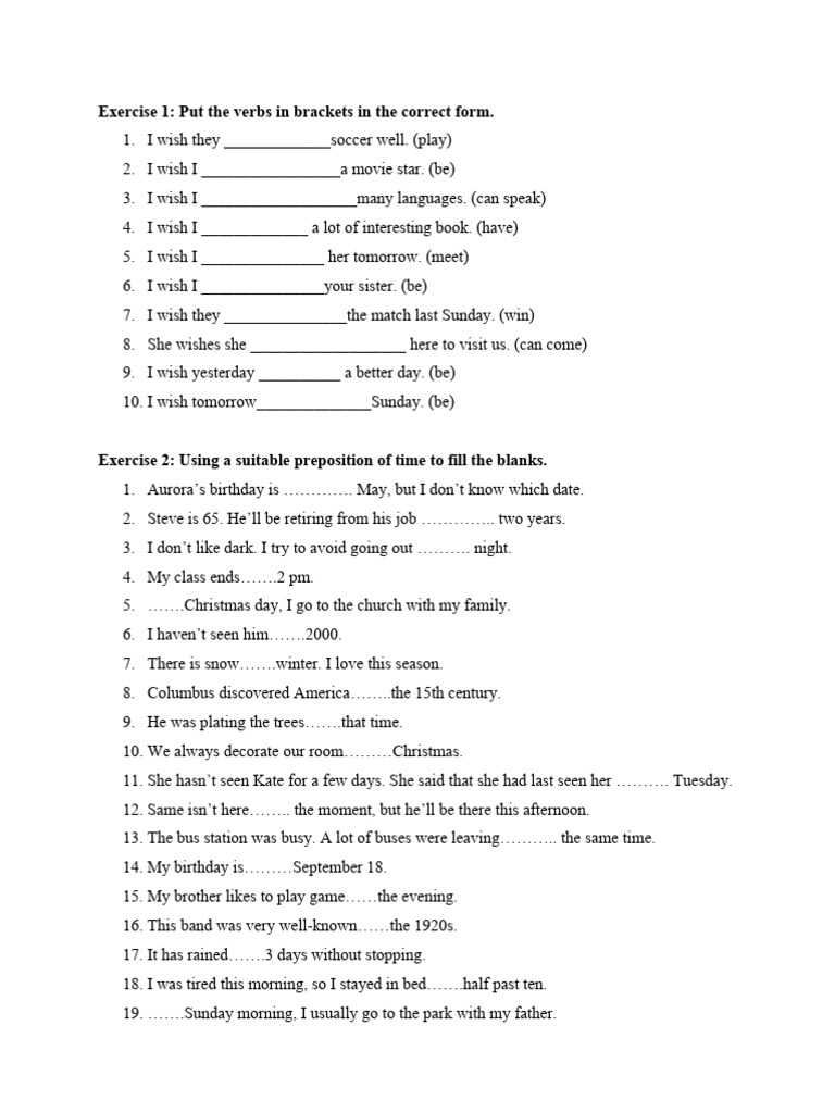 Passive voice_Tenses_Preps of time exercises | PDF | Languages | Foreign Language Studies