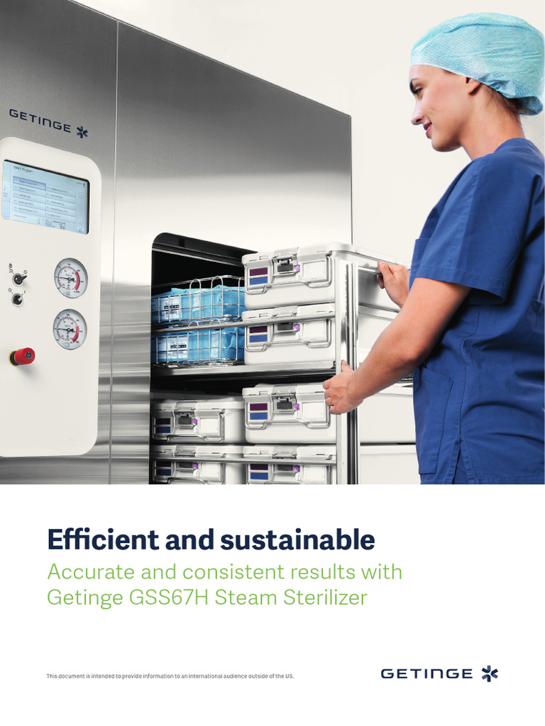 Getinge Gss67h Steam Sterilizer Brochure-En-non Us Canada | Download ...