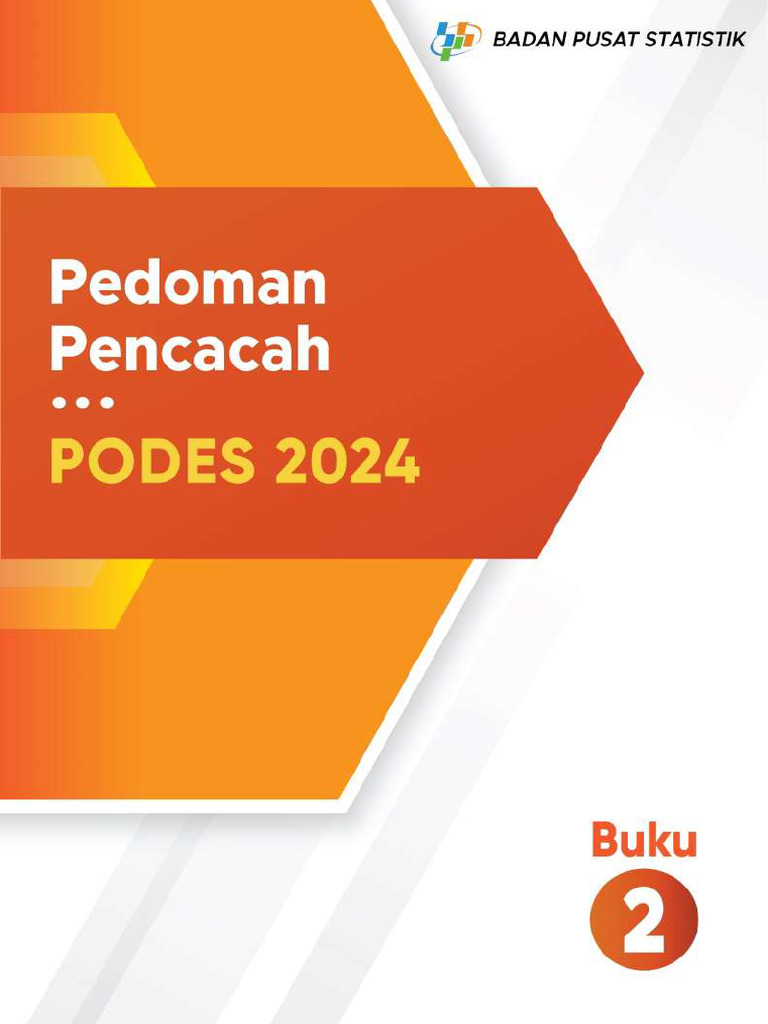 Buku Pedoman Pencacah Podes 2024 | PDF