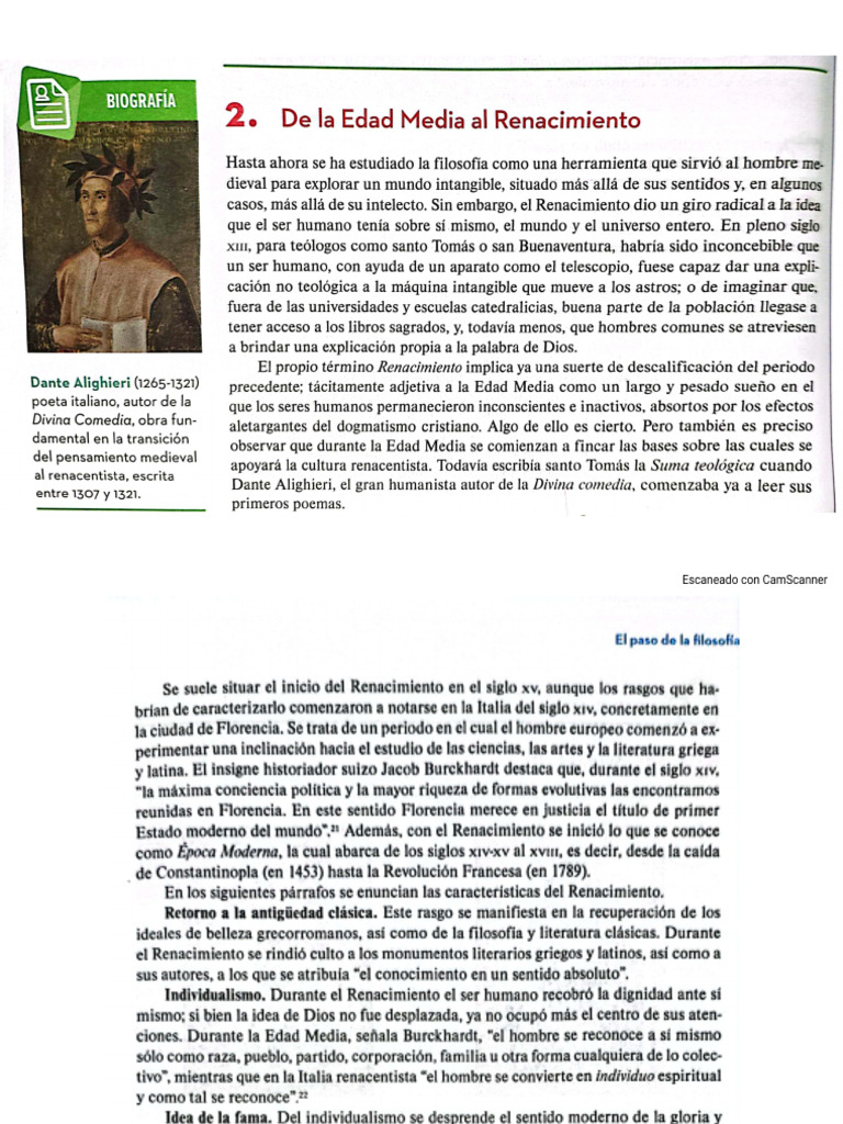 De La Edad Media Al Renacimiento | PDF
