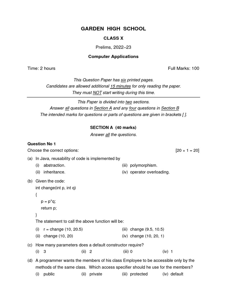 10 Computer Applications 1 Pdf Method Computer Programming Parameter Computer 