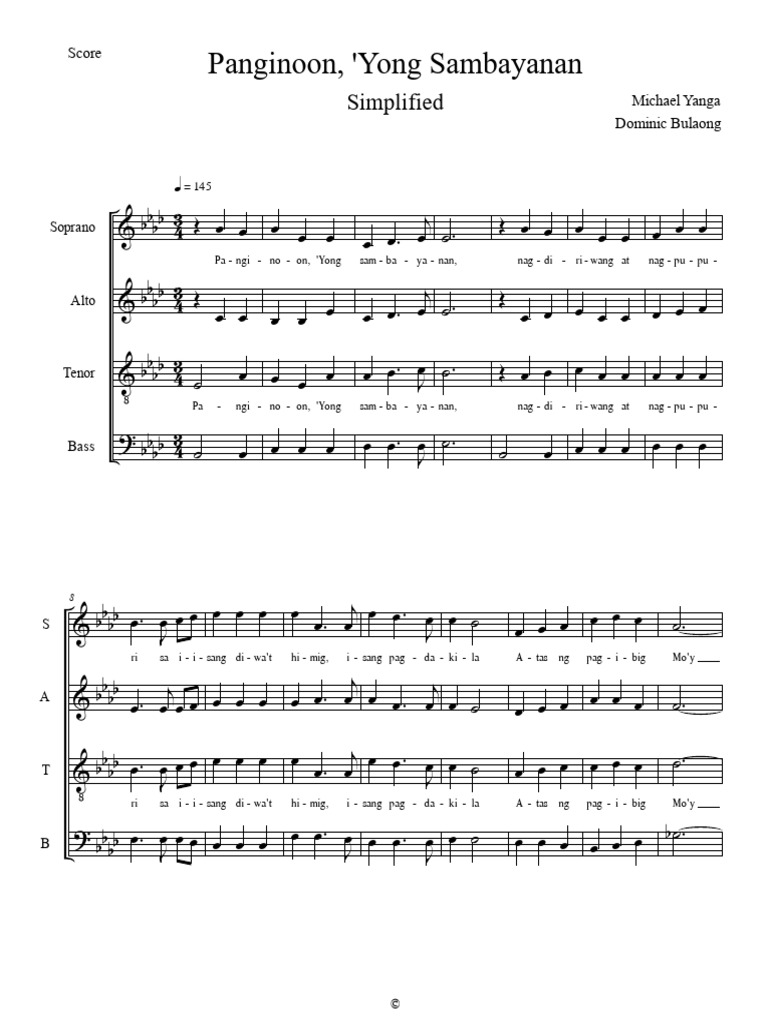 Panginoon, 'Yong Sambayanan | PDF