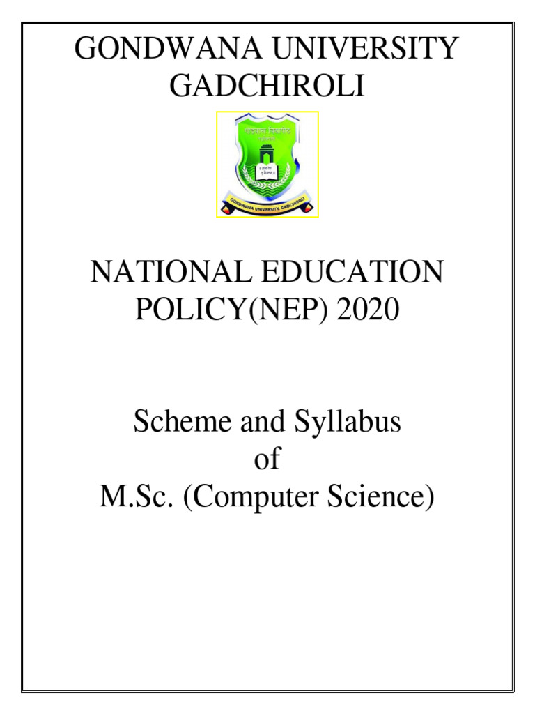 M.Sc. Computer Science NEP 2020 Syllabus | PDF | Cloud Computing | Html