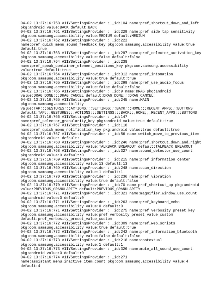A11yprovider Log | Download Free PDF | Computing | Smart Devices