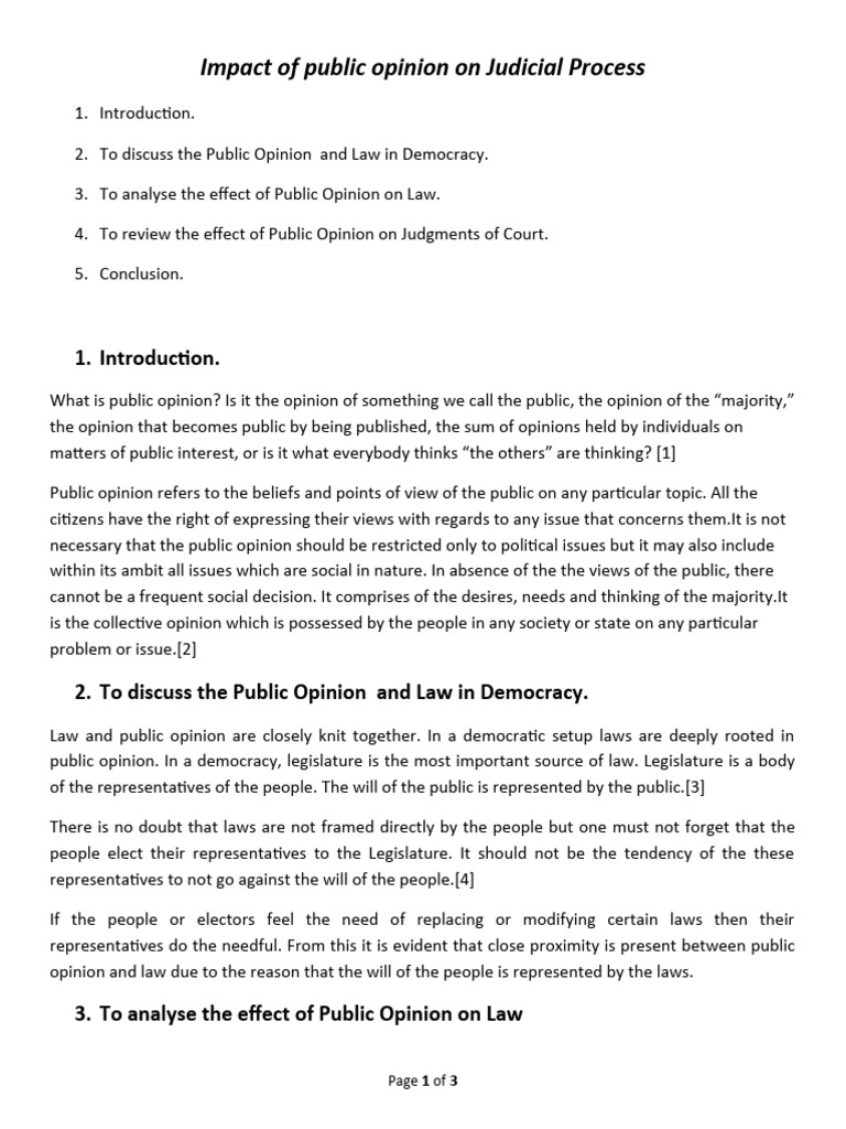 Public Opinion's Impact on Law and Courts | PDF | Opinion | Public Opinion