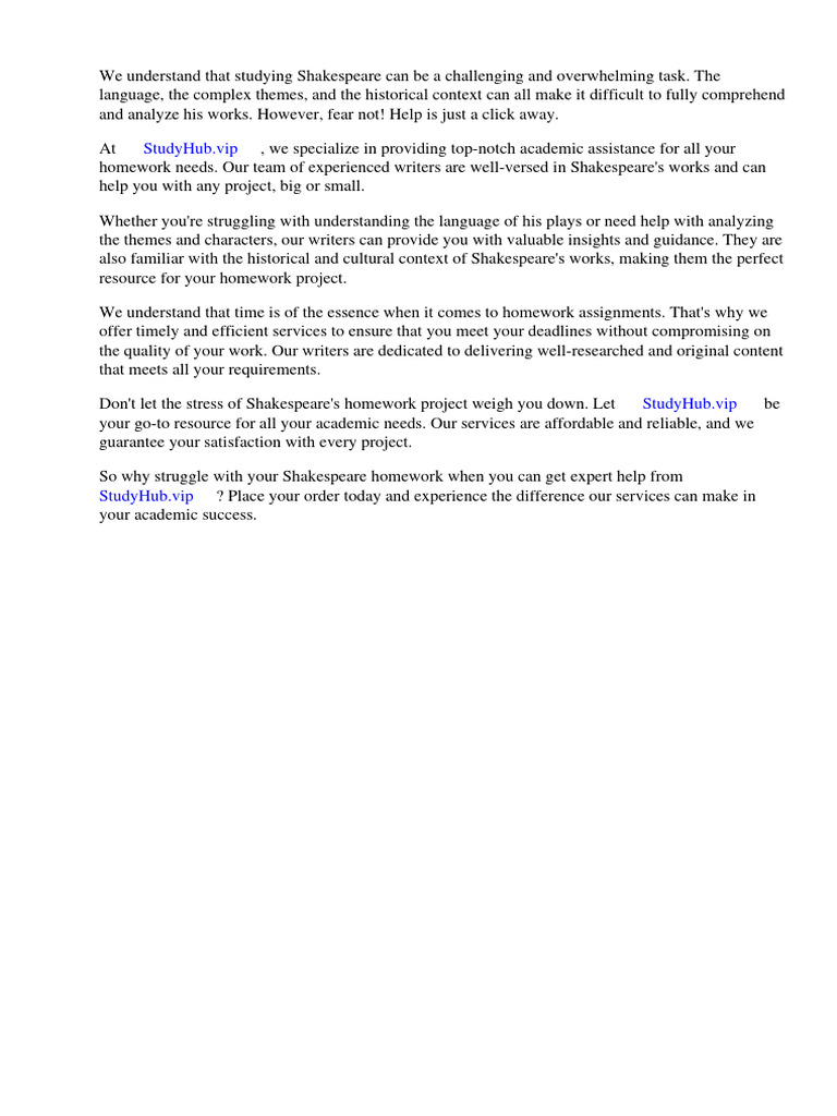 Shakespeare Homework Project | PDF | Facebook | Linked In Shakespeare Homework Project | PDF | Facebook | Linked In