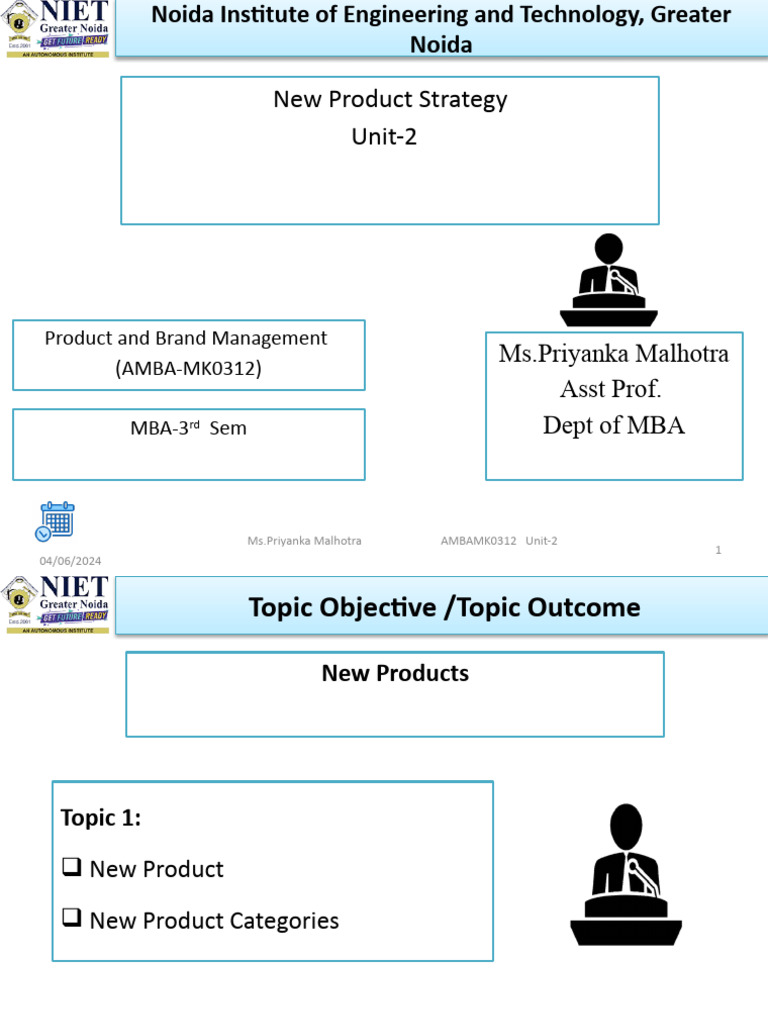 Unit II | PDF | Marketing | New Product Development