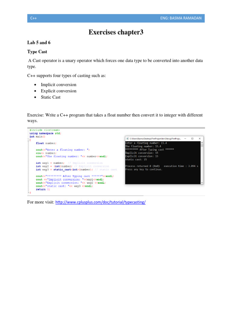 Exercises Chapter3 1 | PDF | Parameter (Computer Programming) | Variable (Computer Science)