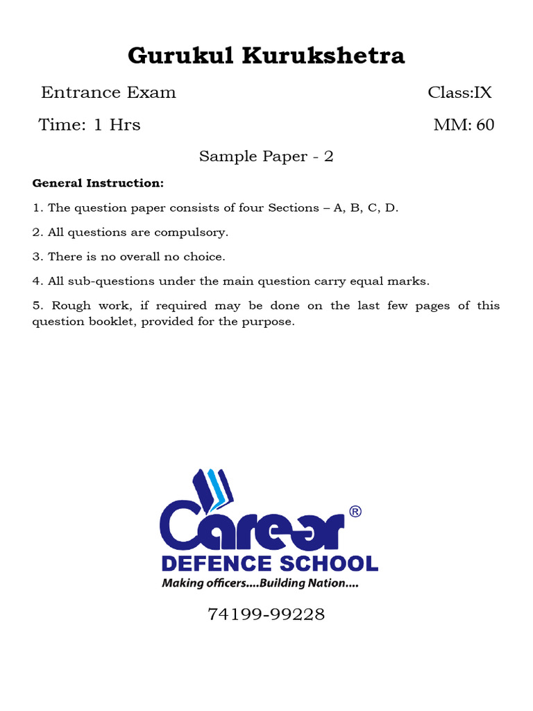 CLass 9th Test - 2 GK | PDF | Foreign Language Studies | Science ...