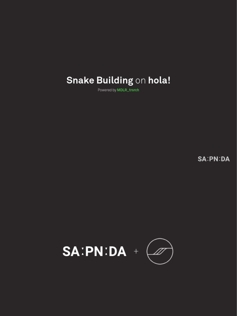 Snake Building by SAPNDA | PDF | Space