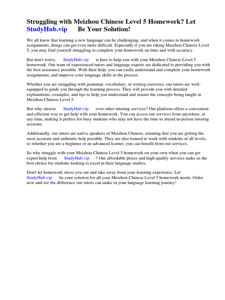 Meizhou Chinese Level 5 Homework Answers | PDF | Social Media | Popular ...