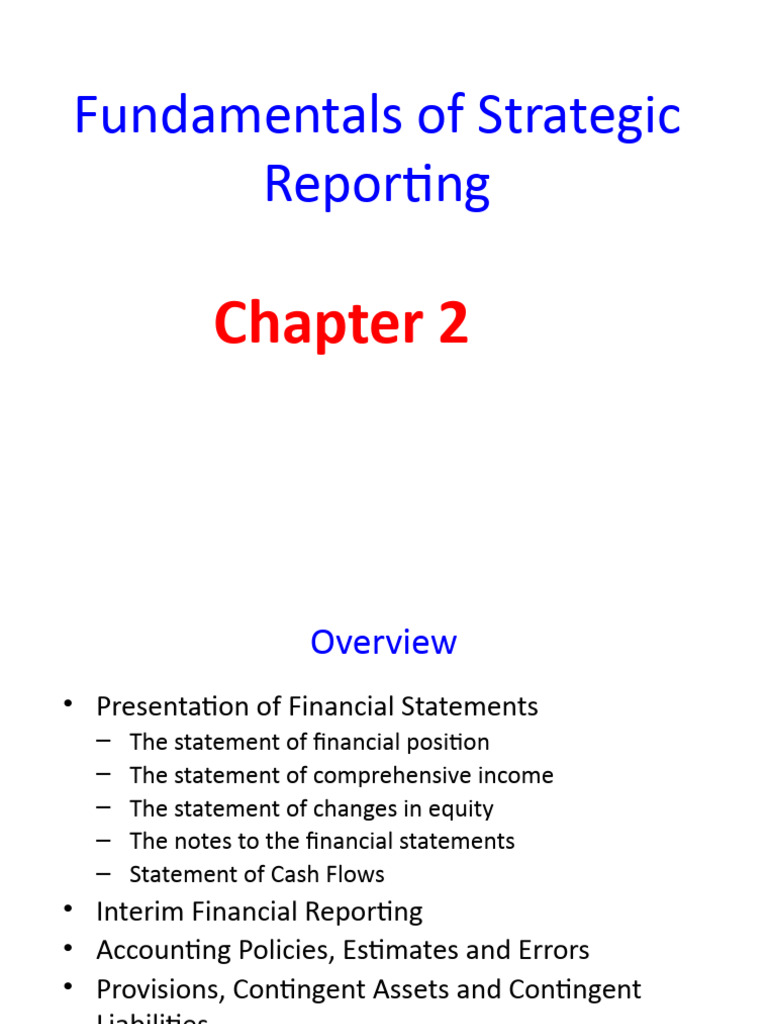 Strategic Financial Reporting Essentials | PDF | Income Statement | Expense